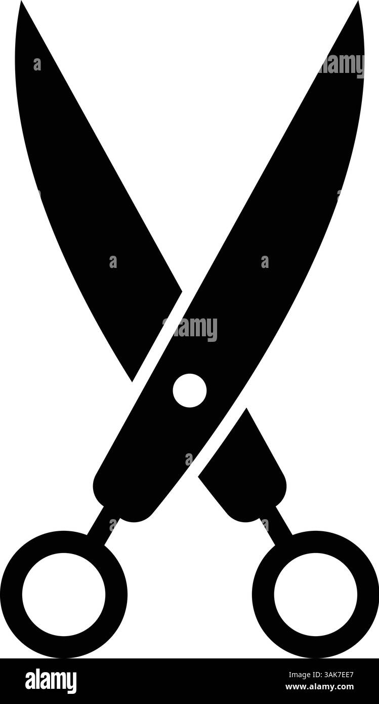 Simple scissors vector minimalist Cut Out Stock Images & Pictures - Alamy