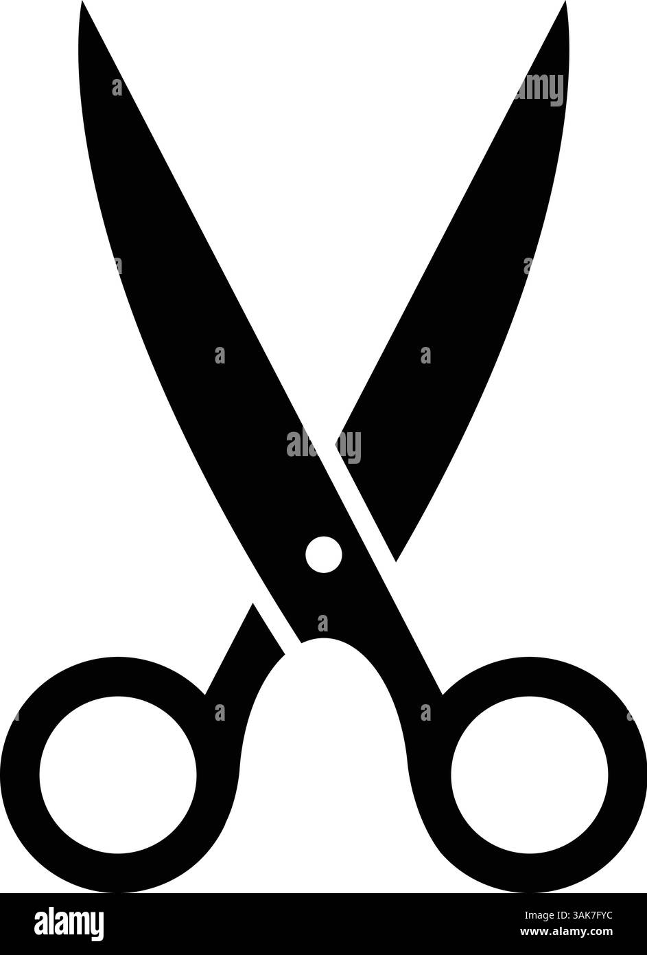 Simple scissors vector minimalist Cut Out Stock Images & Pictures - Alamy