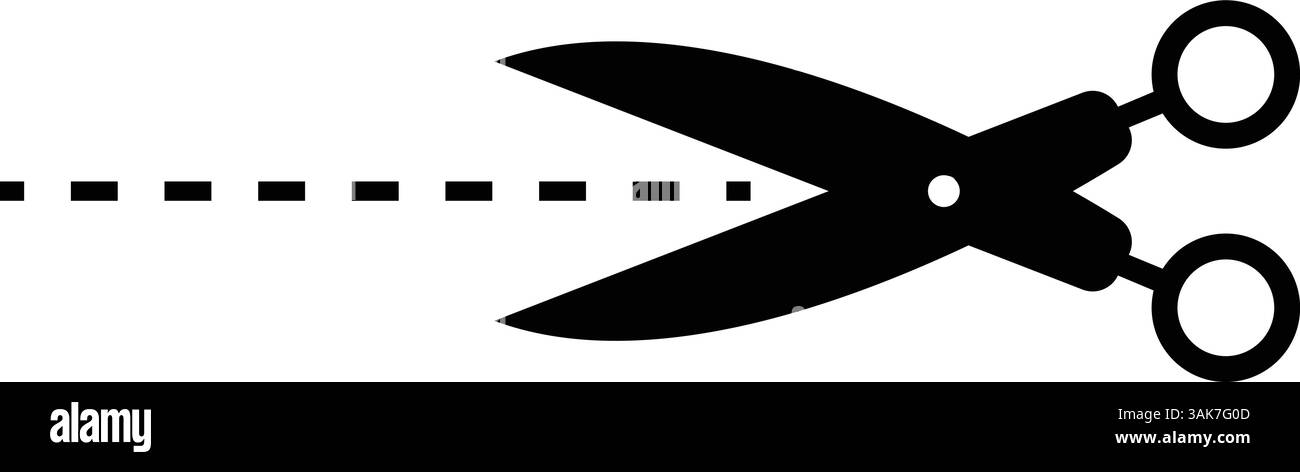 Minimalist Scissors icon vector illustration Stock Vector Image & Art ...