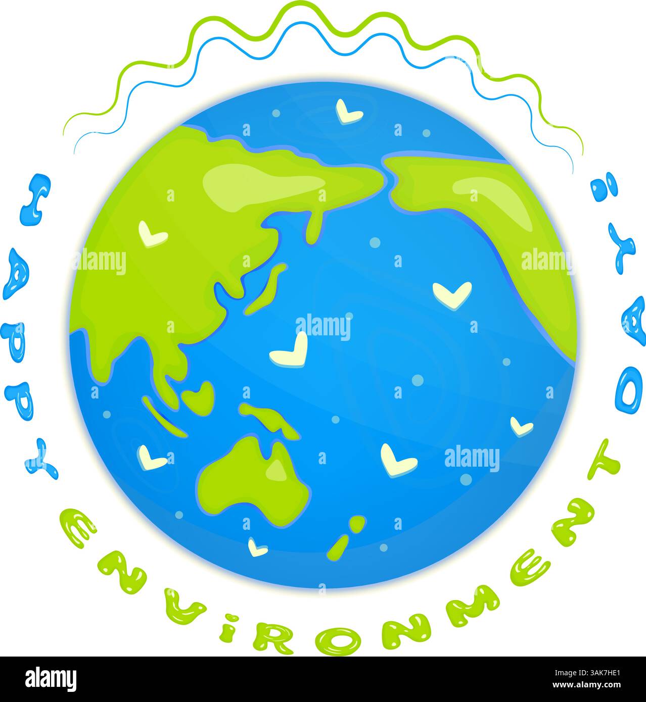 World environment day text 3d Stock Vector Images - Alamy