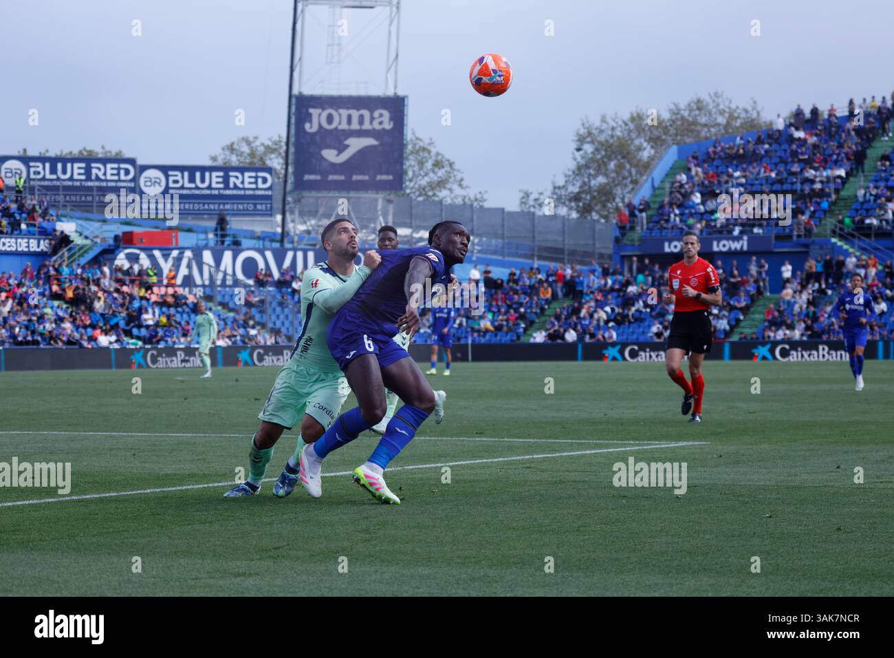 GETAFE, SPAIN - APRIL 12, 2025: Uche (6 Getafe CF) during LaLiga match ...