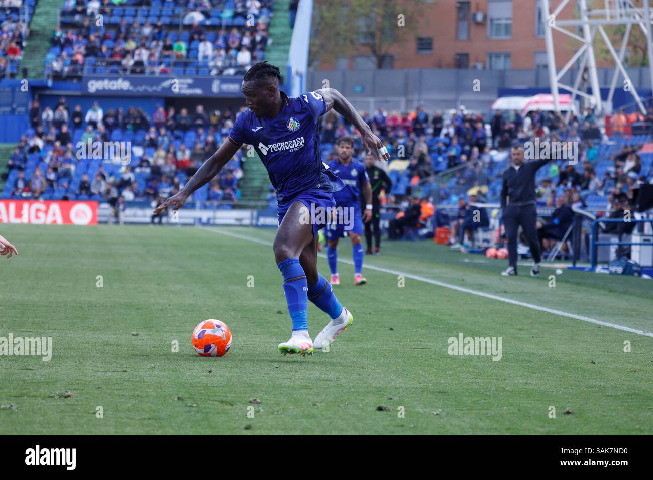 GETAFE, SPAIN - APRIL 12, 2025: Uche (6 Getafe CF) during LaLiga match ...