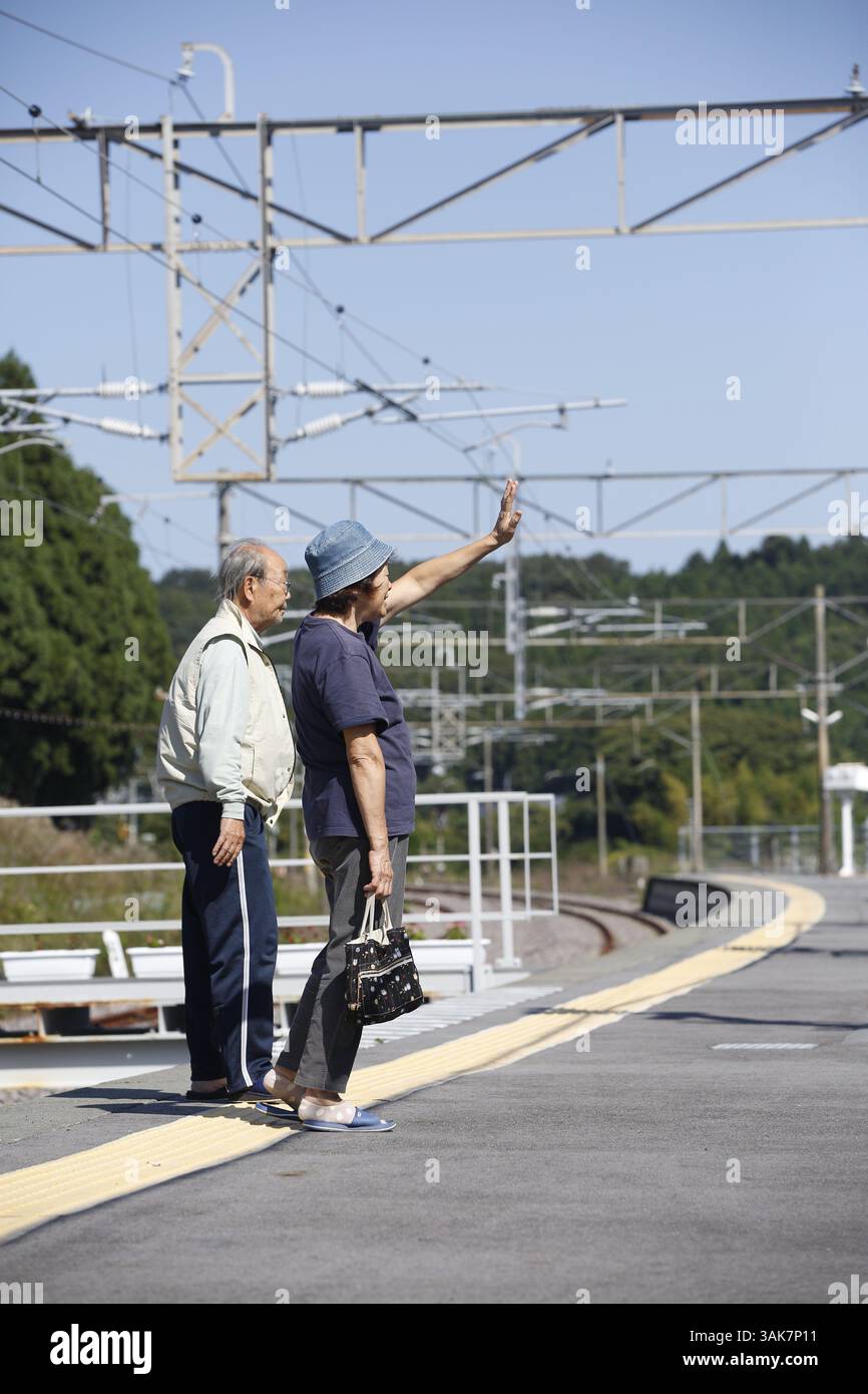 September 22, 2015 - Naraha, Fukushima, Japan - Kimio Igari and his ...