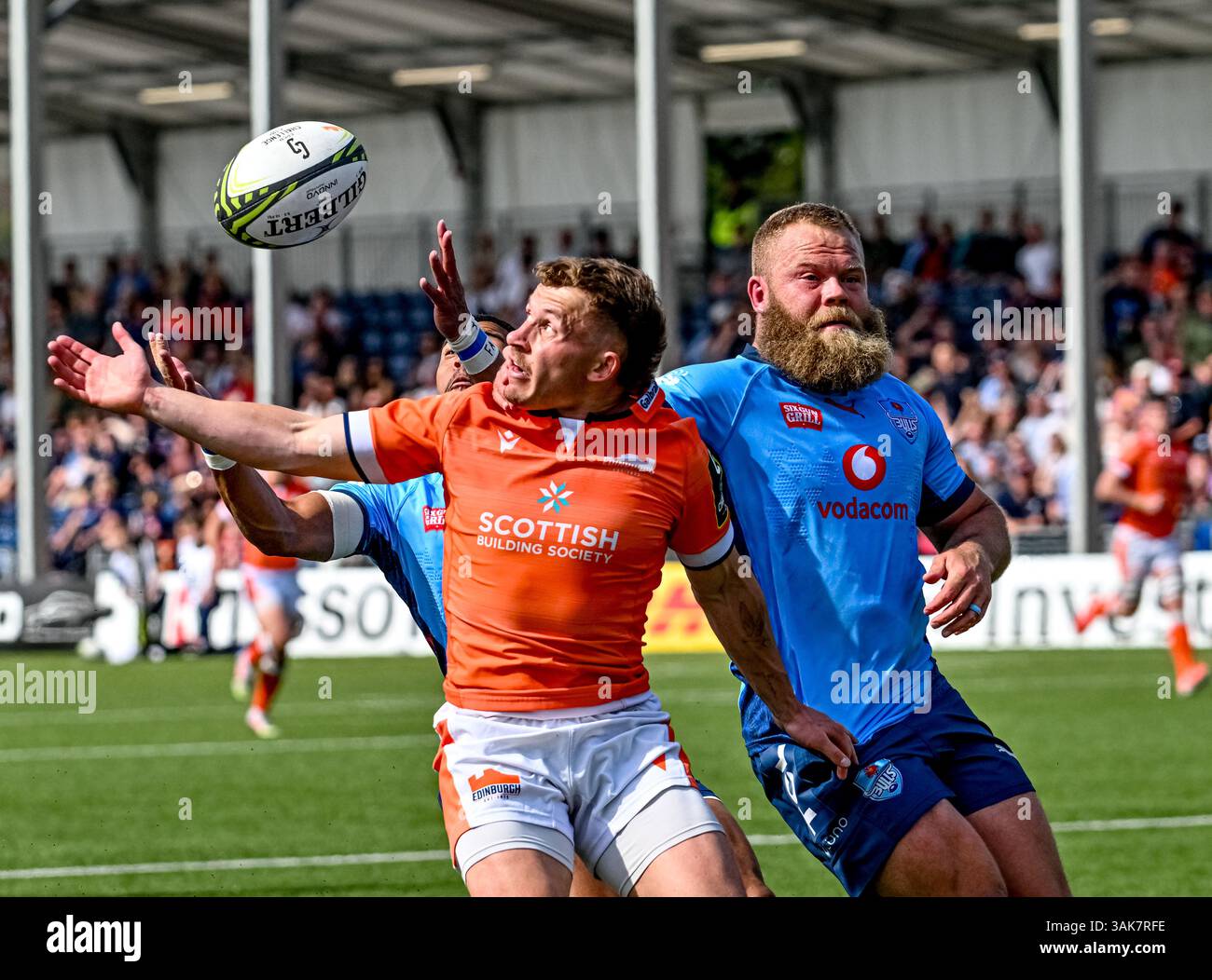 Action from EPCR Challenge Cup Quarter Final Between Edinburgh & Bulls ...