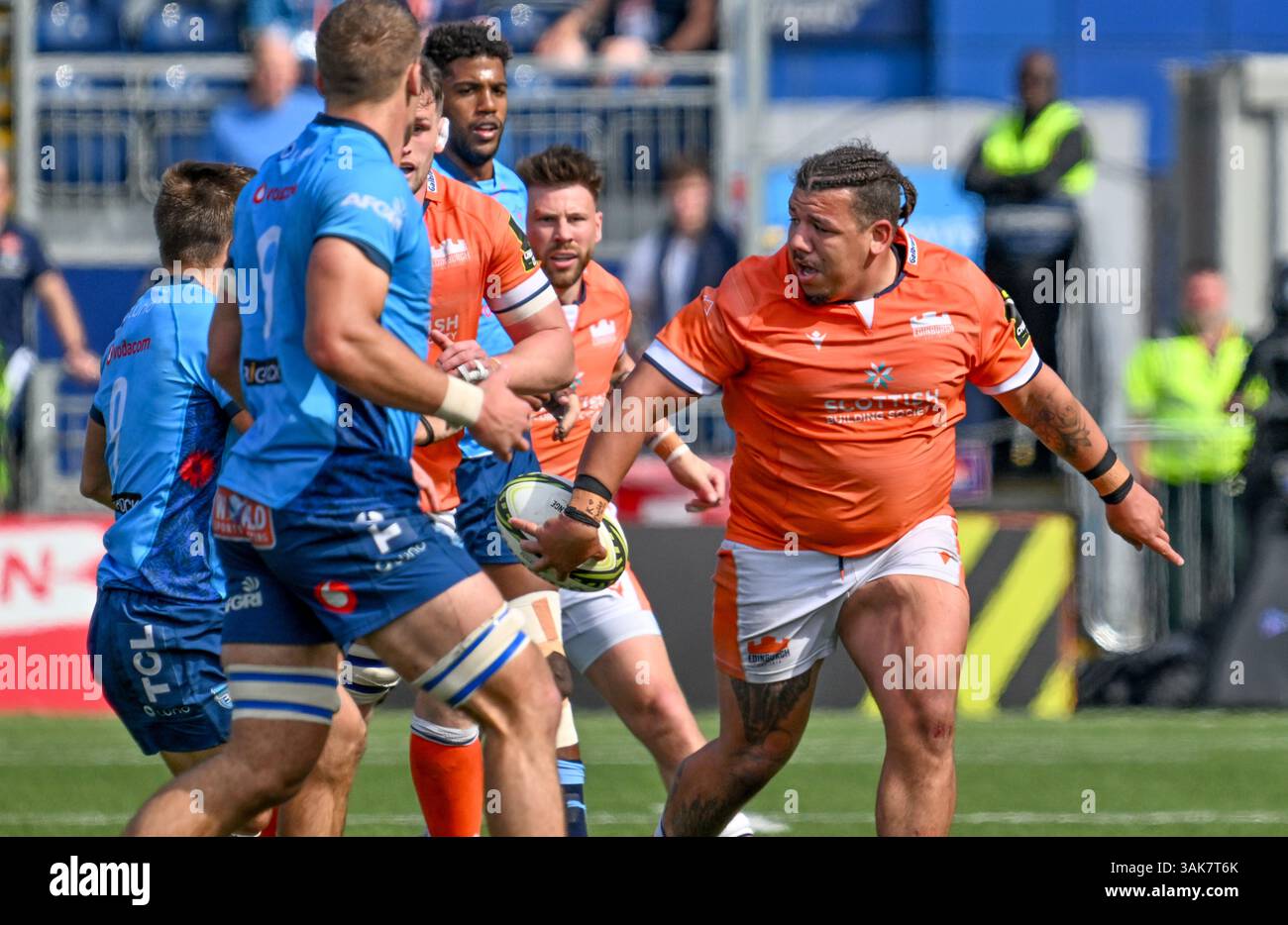 Action from EPCR Challenge Cup Quarter Final Between Edinburgh & Bulls ...