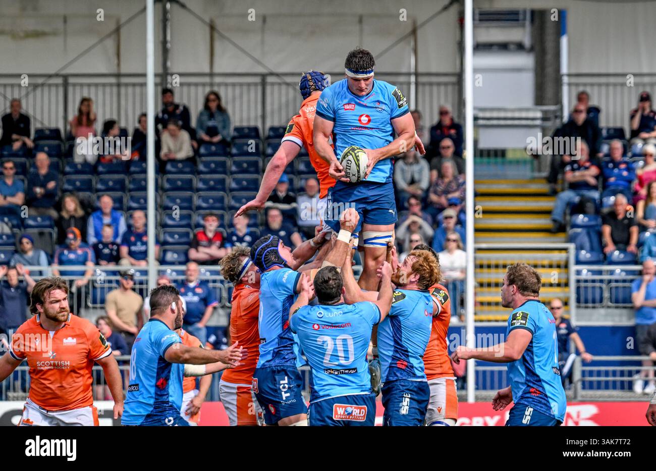Action from EPCR Challenge Cup Quarter Final Between Edinburgh & Bulls ...