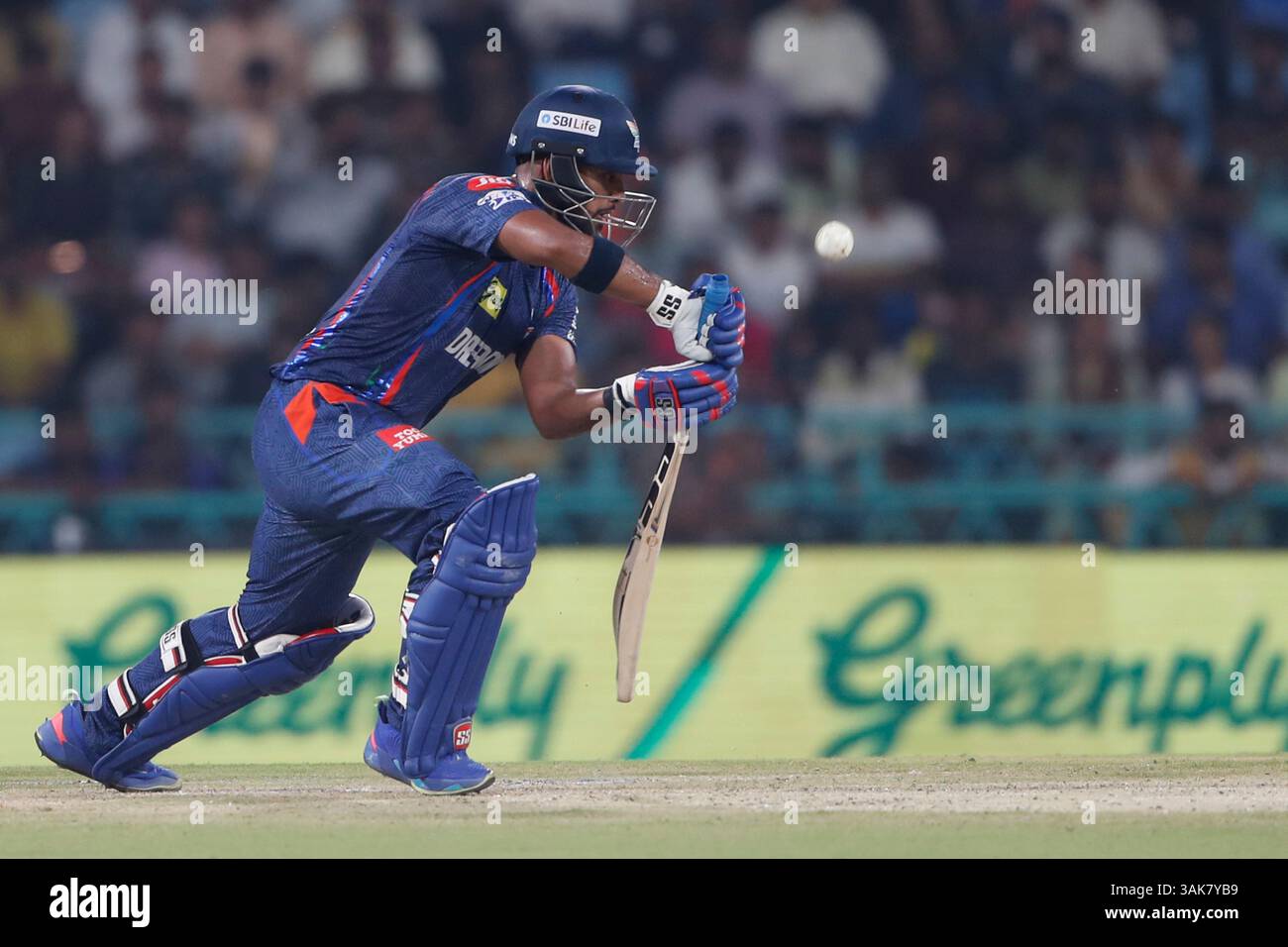 LUCKNOW, INDIA - APRIL 12: Nicholas Pooran of Lucknow Super Giants play ...