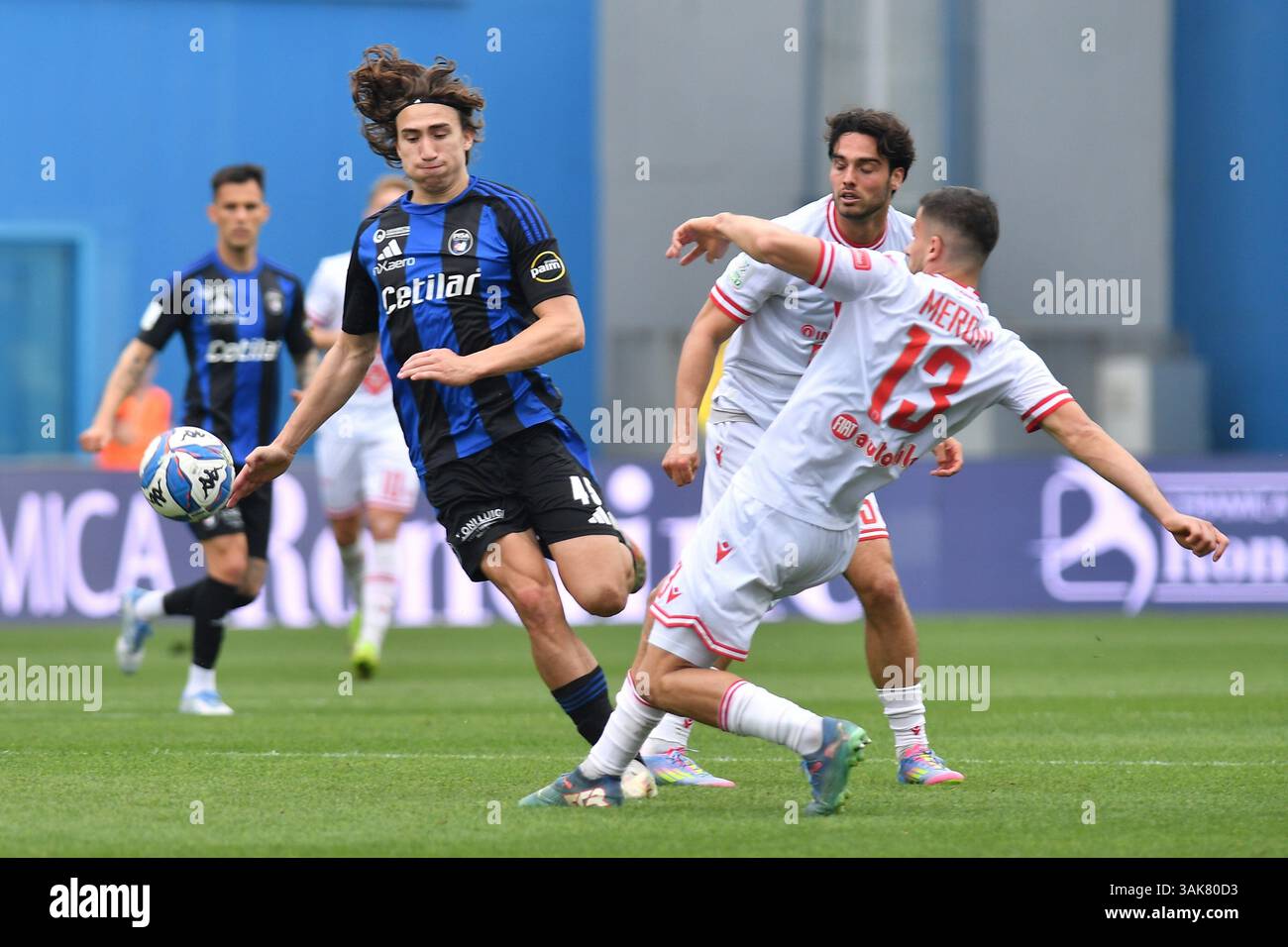Reggio Emilia, Italy. 12th Apr, 2025. Alexander Lind (Pisa) Andrea ...
