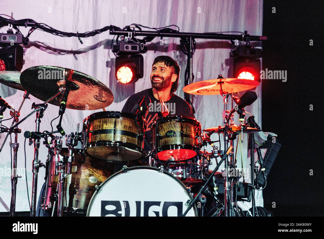 Milan, Italy. 01st Apr, 2025. Italian musician Aimone Romizi from Fast ...
