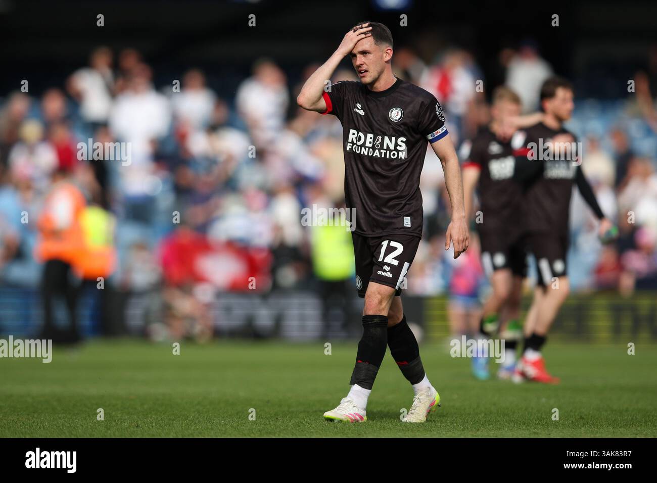 LONDON, UK - 12th Apr 2025: Jason Knight of Bristol City reacts after ...