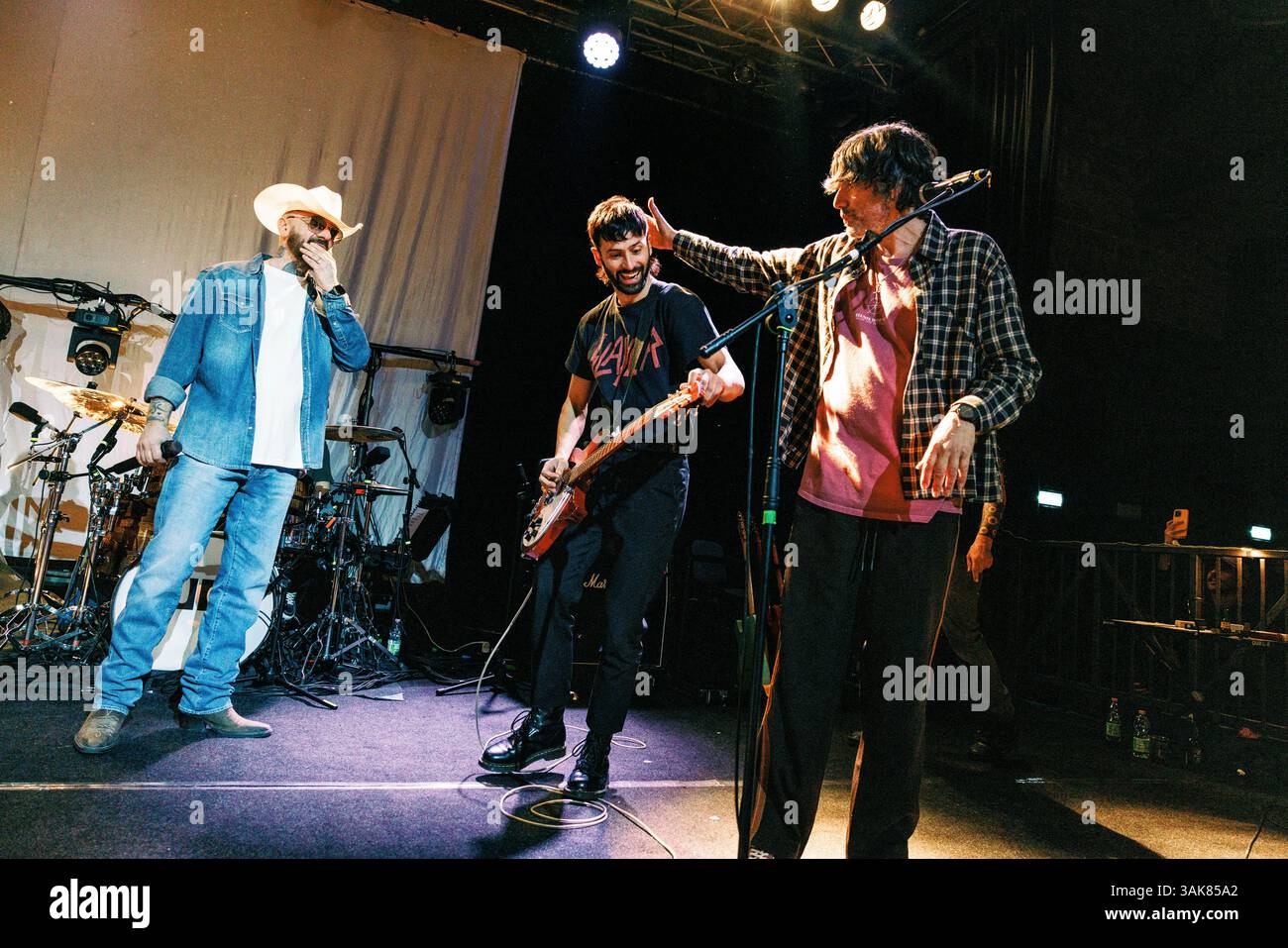 Milan, Italy. 01st Apr, 2025. Italian rapper J-Ax and musician Aimone ...