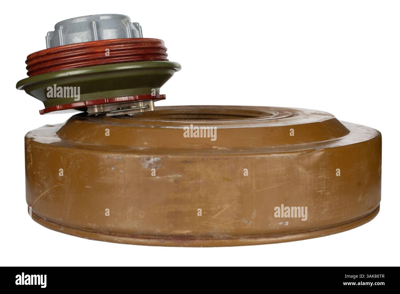 TM-62 Soviet anti-tank mine isolated on white background Stock Photo ...