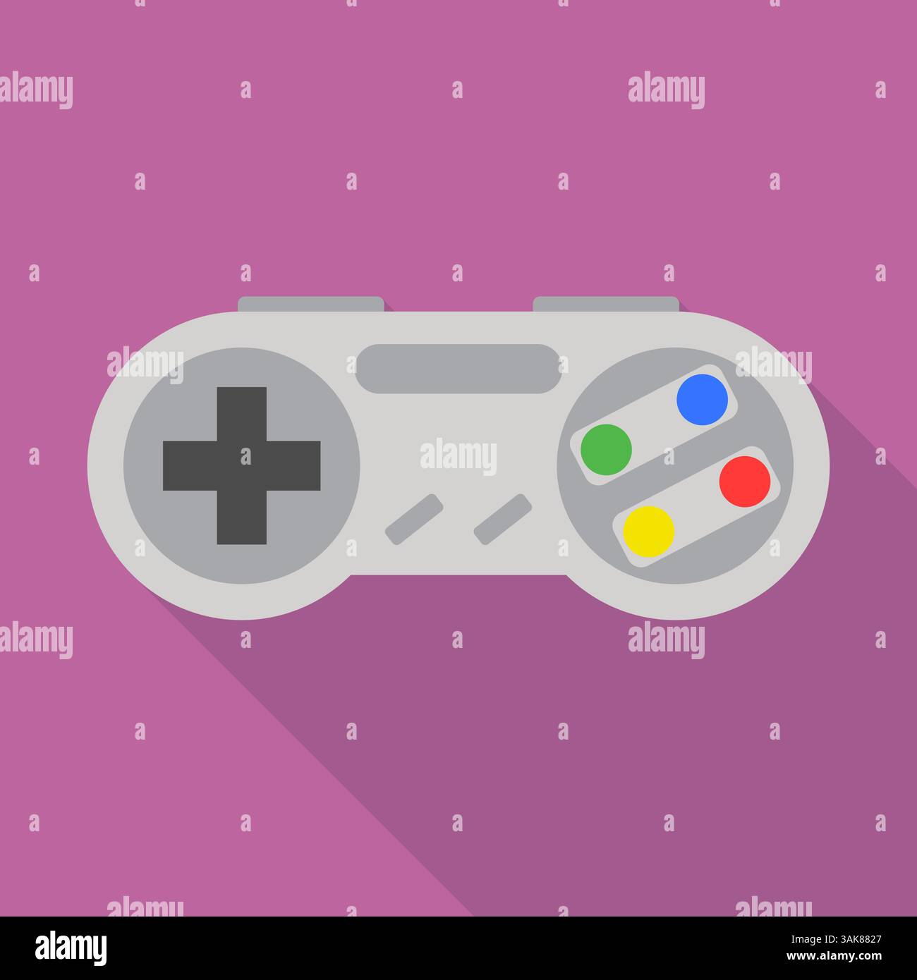 Play game vector isolated joystick icon, gamepad computer controller ...