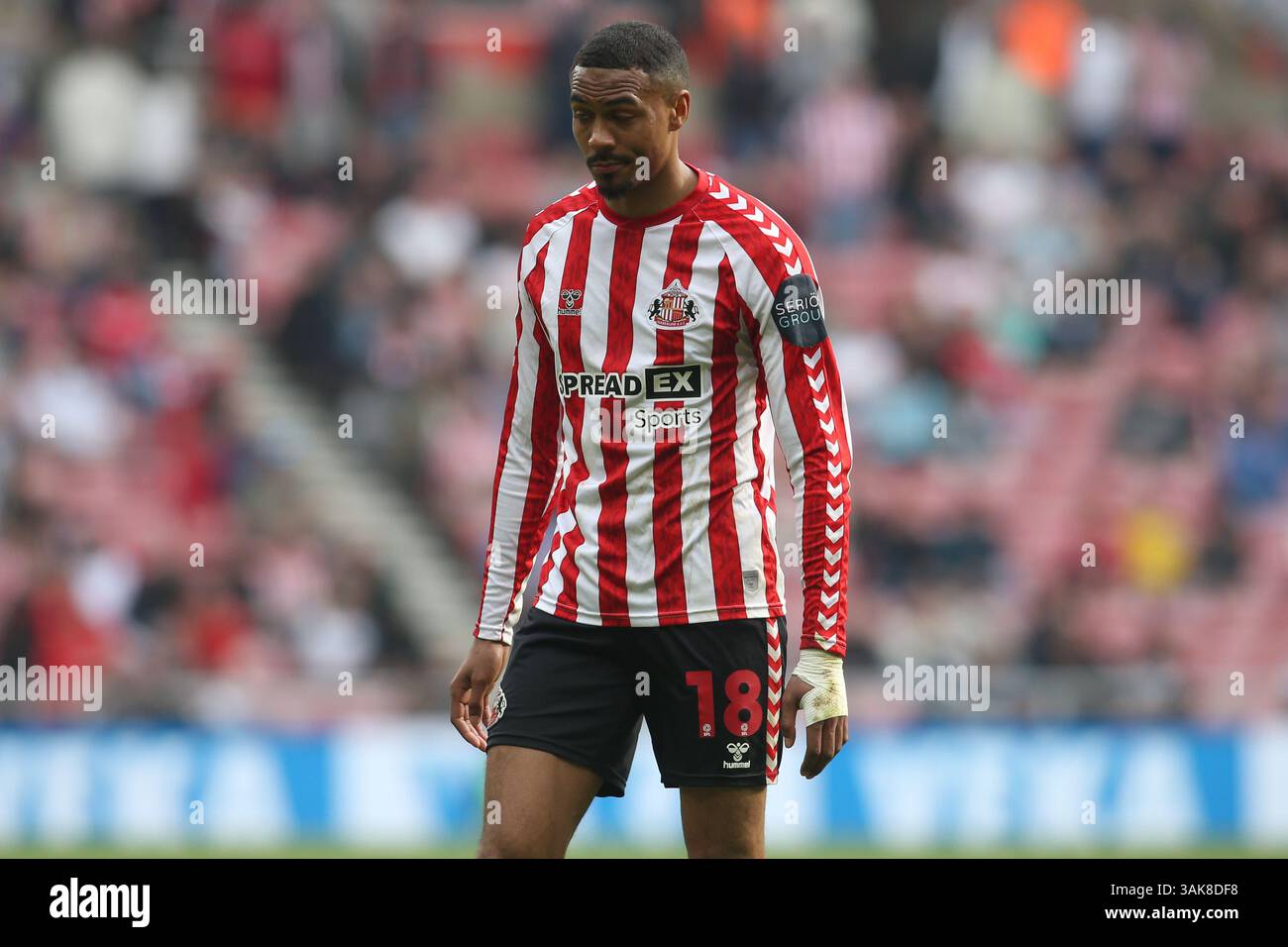 Sunderland's Wilson Isidor during the Sky Bet Championship match between Sunderland and Swansea ...