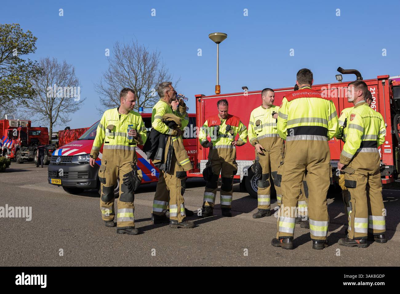 DRUNEN - Emergency services are present in a forest area near the ...