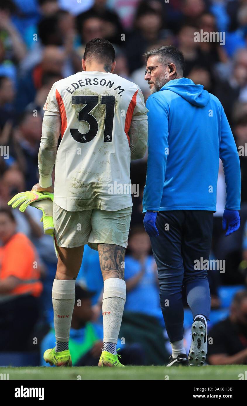 12th April 2025; Etihad Stadium, Manchester, England; Premier League Football, Manchester City ...