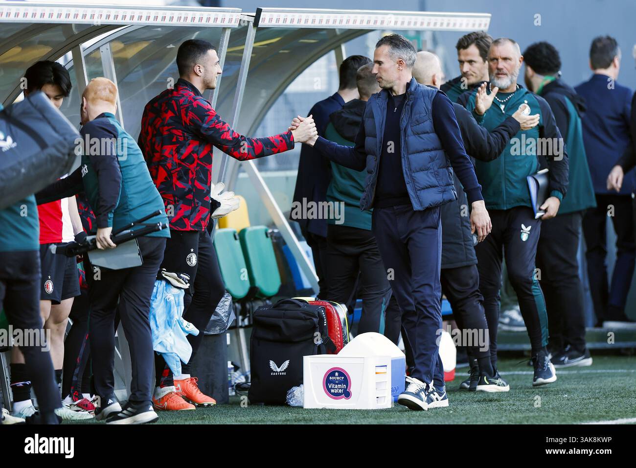 SITTARD - Feyenoord coach Robin van Persie during the Dutch Eredivisie ...