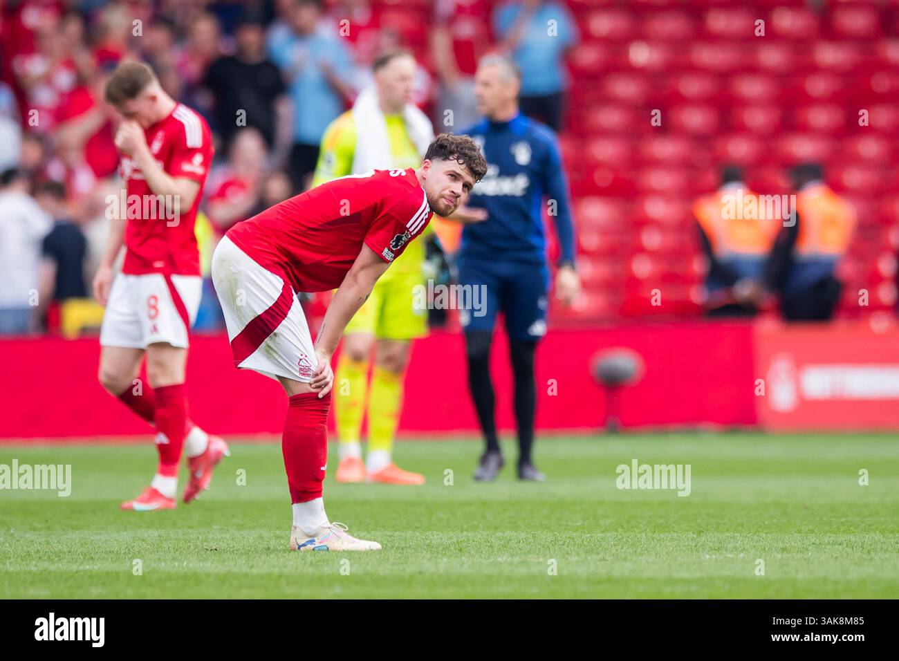 The City Ground, Nottingham, UK. 12th Apr, 2025. Premier League ...