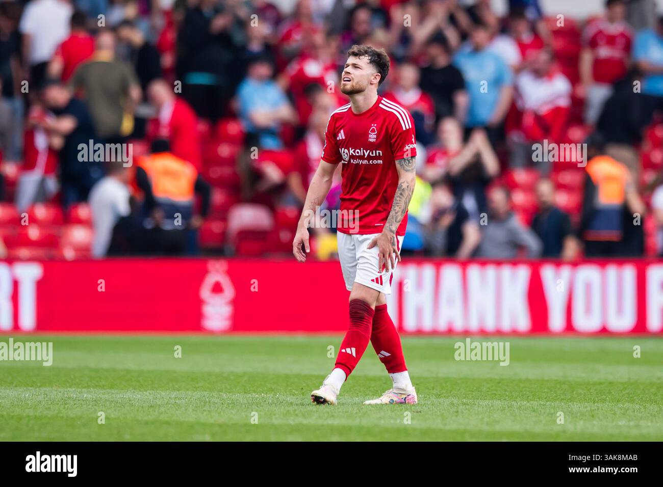 The City Ground, Nottingham, UK. 12th Apr, 2025. Premier League ...