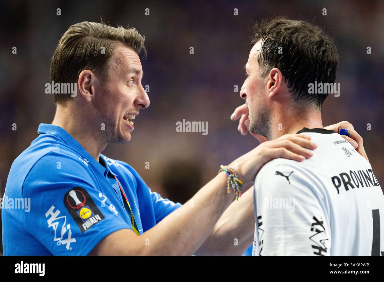 Cologne, Germany. 12th Apr, 2025. Handball: DHB Cup, THW Kiel - Rhein ...