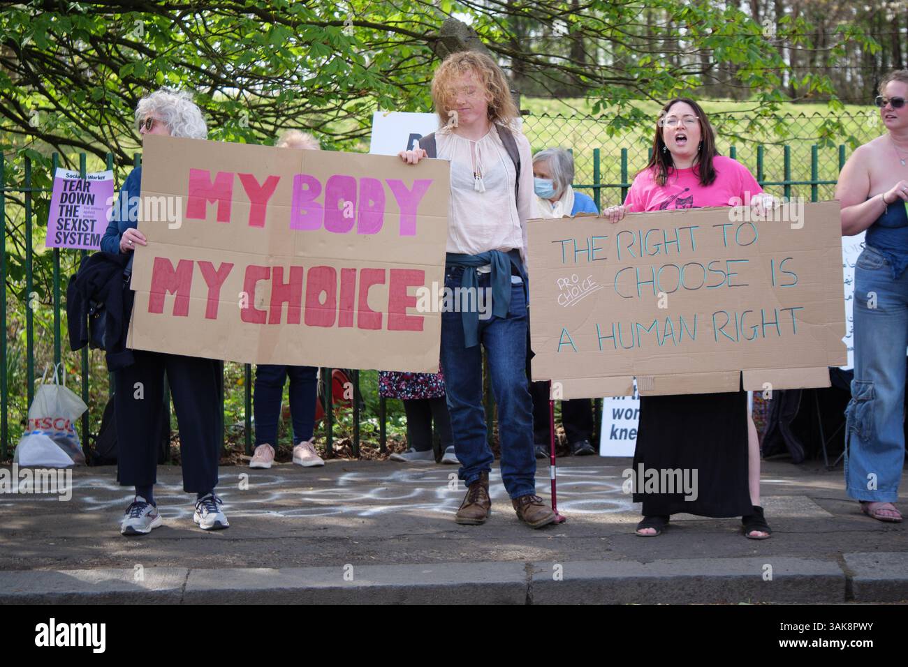 Glasgow, Scotland, UK. 12th Apr, 2025. Pro-Choice campaigners from My ...