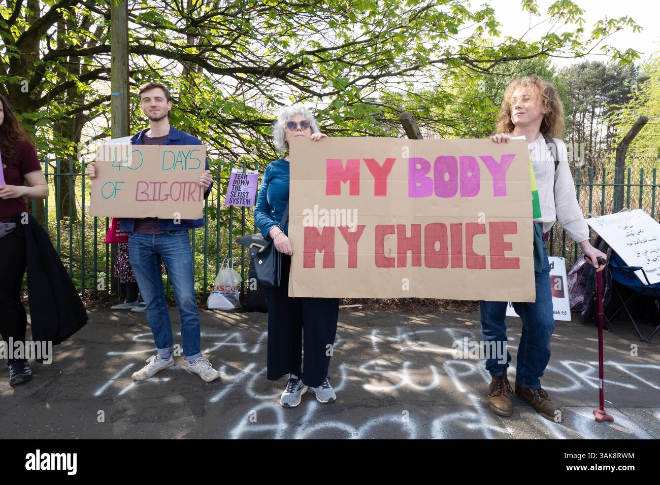 Glasgow, Scotland, UK. 12th Apr, 2025. Pro-Choice campaigners from My ...