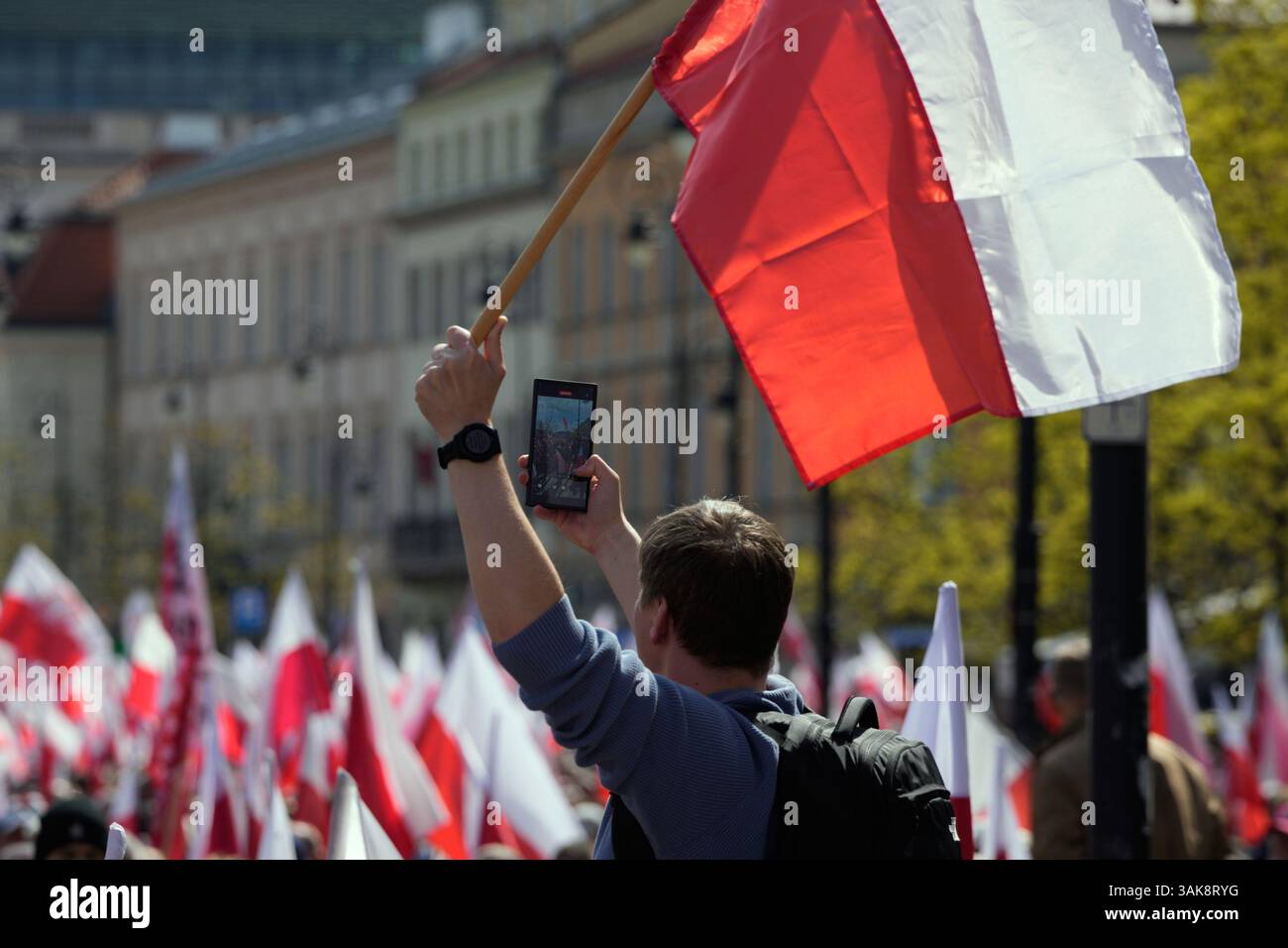 People take part in the march in celebration of the 1000th Anniversary ...