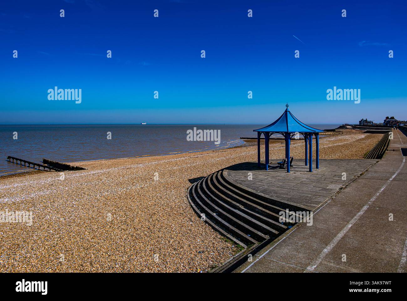 The Blue Pavillion on Sheerness promenade , Isle of Sheppey, in early ...