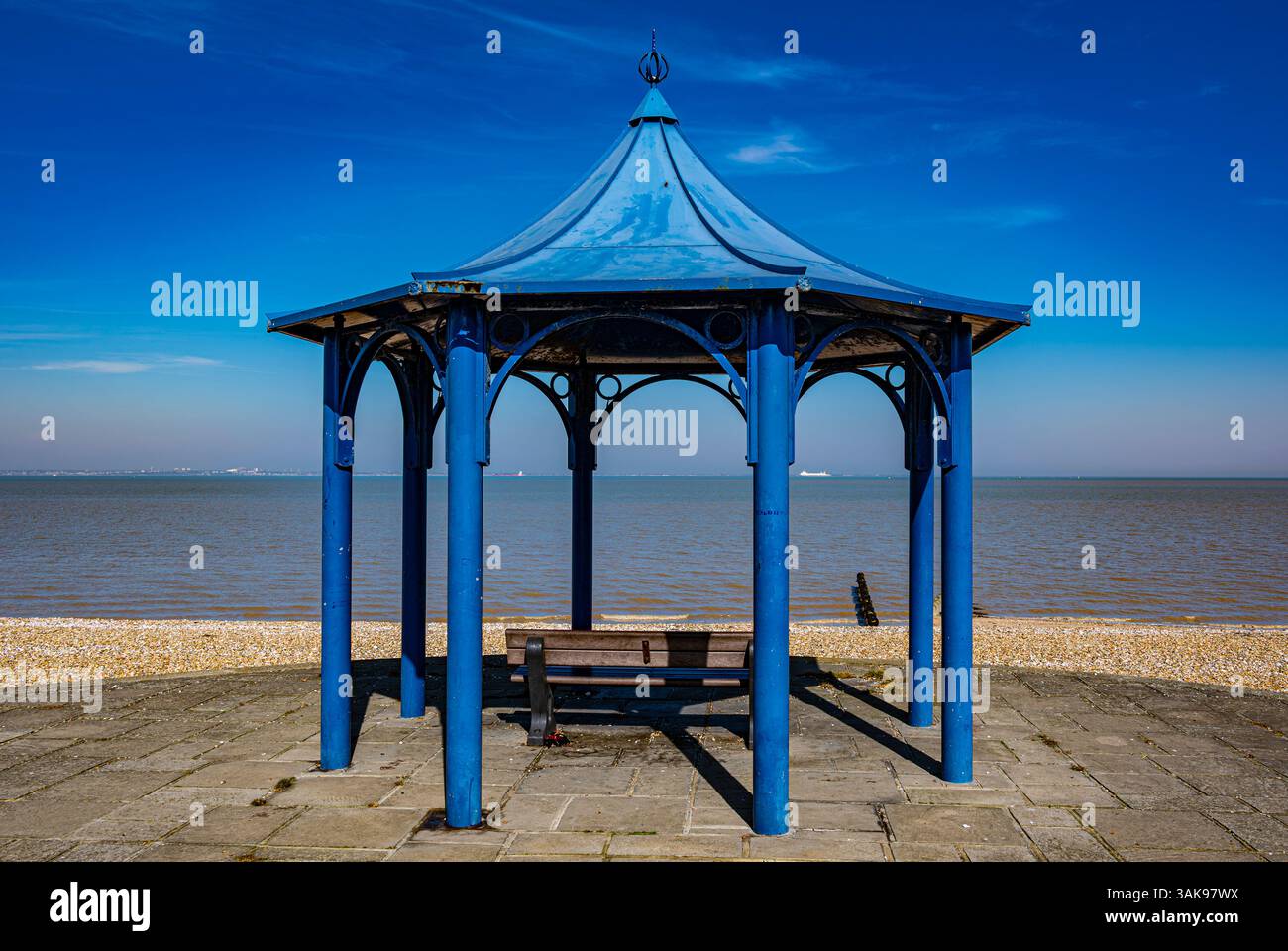 The Blue Pavillion on Sheerness promenade , Isle of Sheppey, in early ...