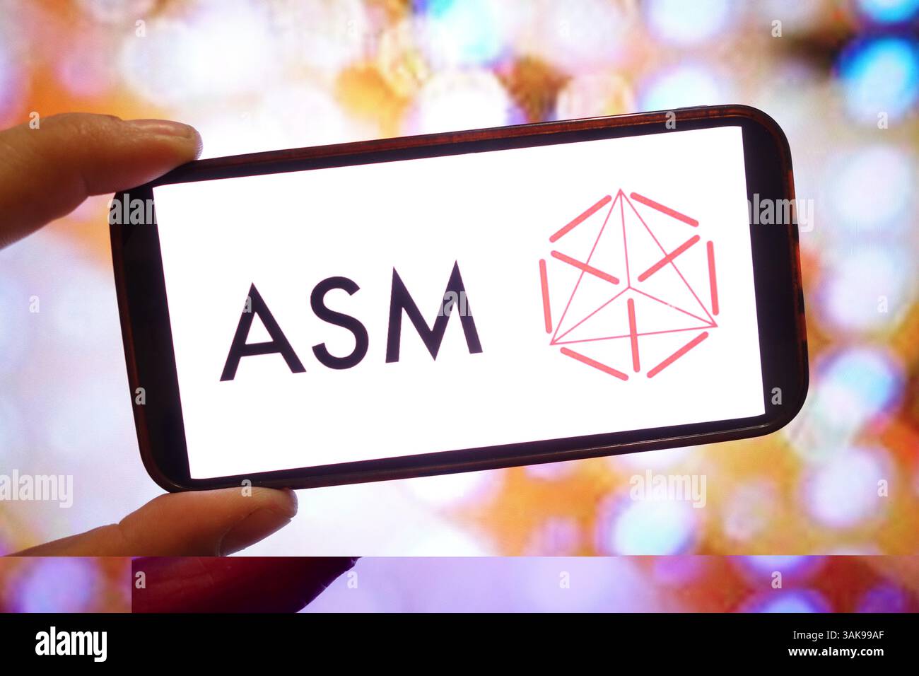 Poland. 12th Apr, 2025. In this photo illustration, the ASM Pacific ...