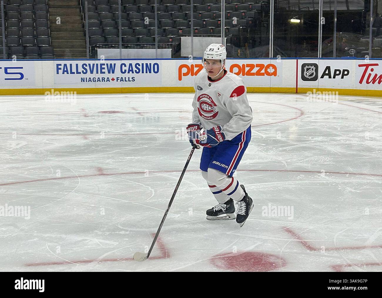 Toronto, Canada. 12th Apr, 2025. Montreal Canadiens' Ivan Demidov ...