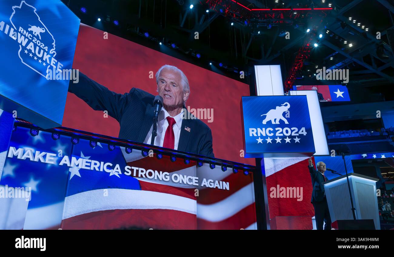 MILWAUKEE, Wis. – July 17, 2024: Former White House trade advisor Peter ...