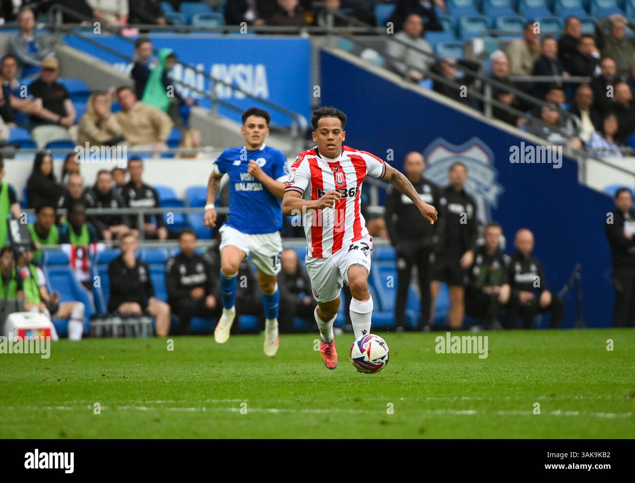 Cardiff City Stadium, Cardiff, UK. 12th Apr, 2025. EFL Championship ...