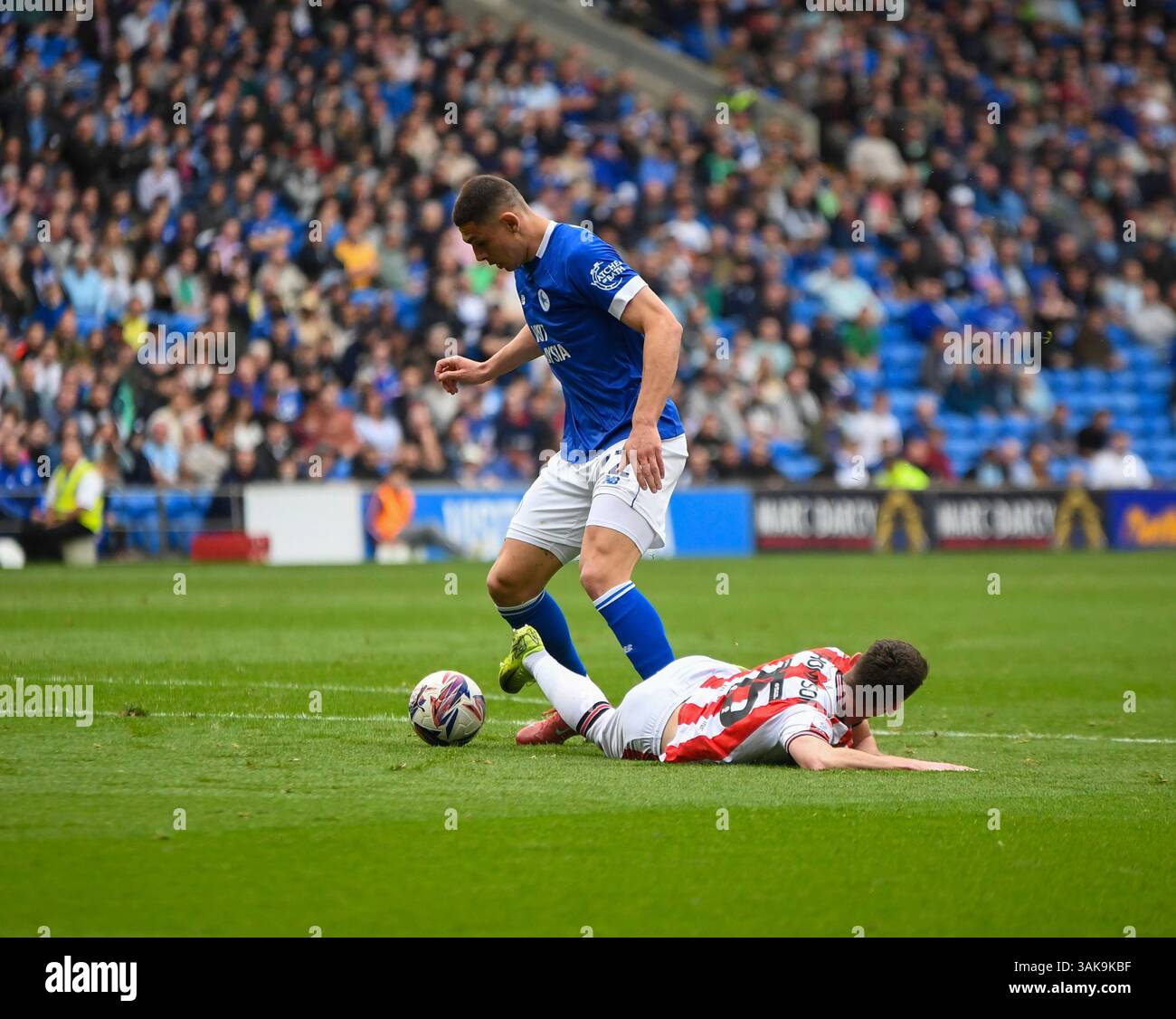 Cardiff City Stadium, Cardiff, UK. 12th Apr, 2025. EFL Championship ...