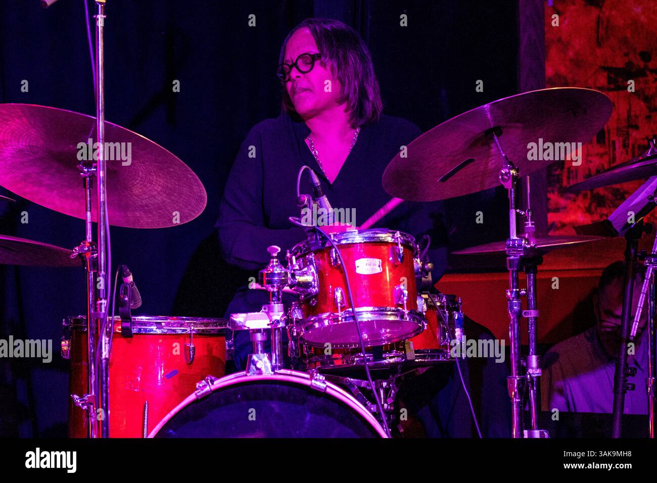 New York, USA, 11th April 2025. Premier jazz drummer Terry Lyne ...