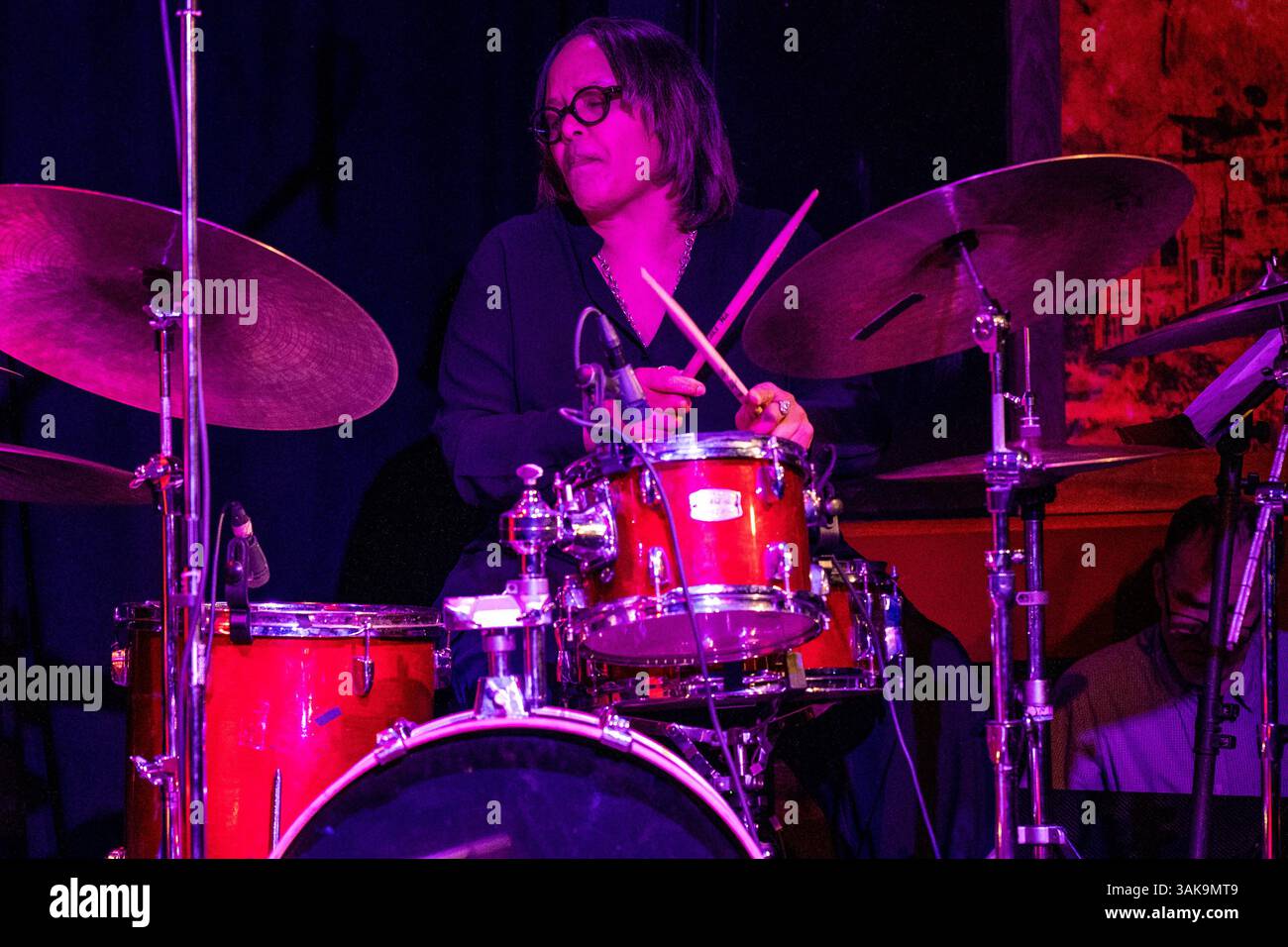 New York, USA. 11th Apr, 2025. Premier jazz drummer Terry Lyne ...