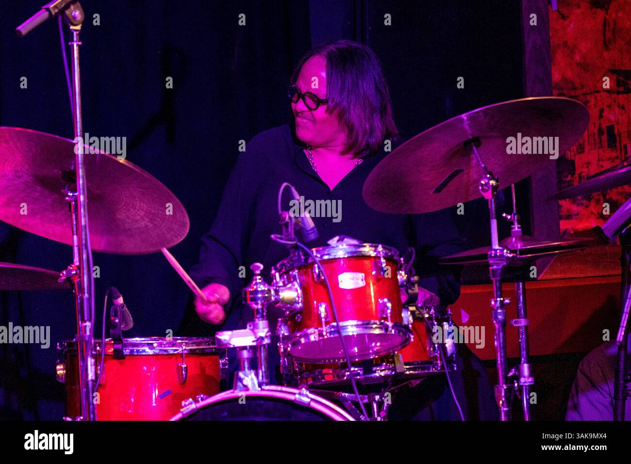 New York, USA. 11th Apr, 2025. Premier jazz drummer Terry Lyne ...
