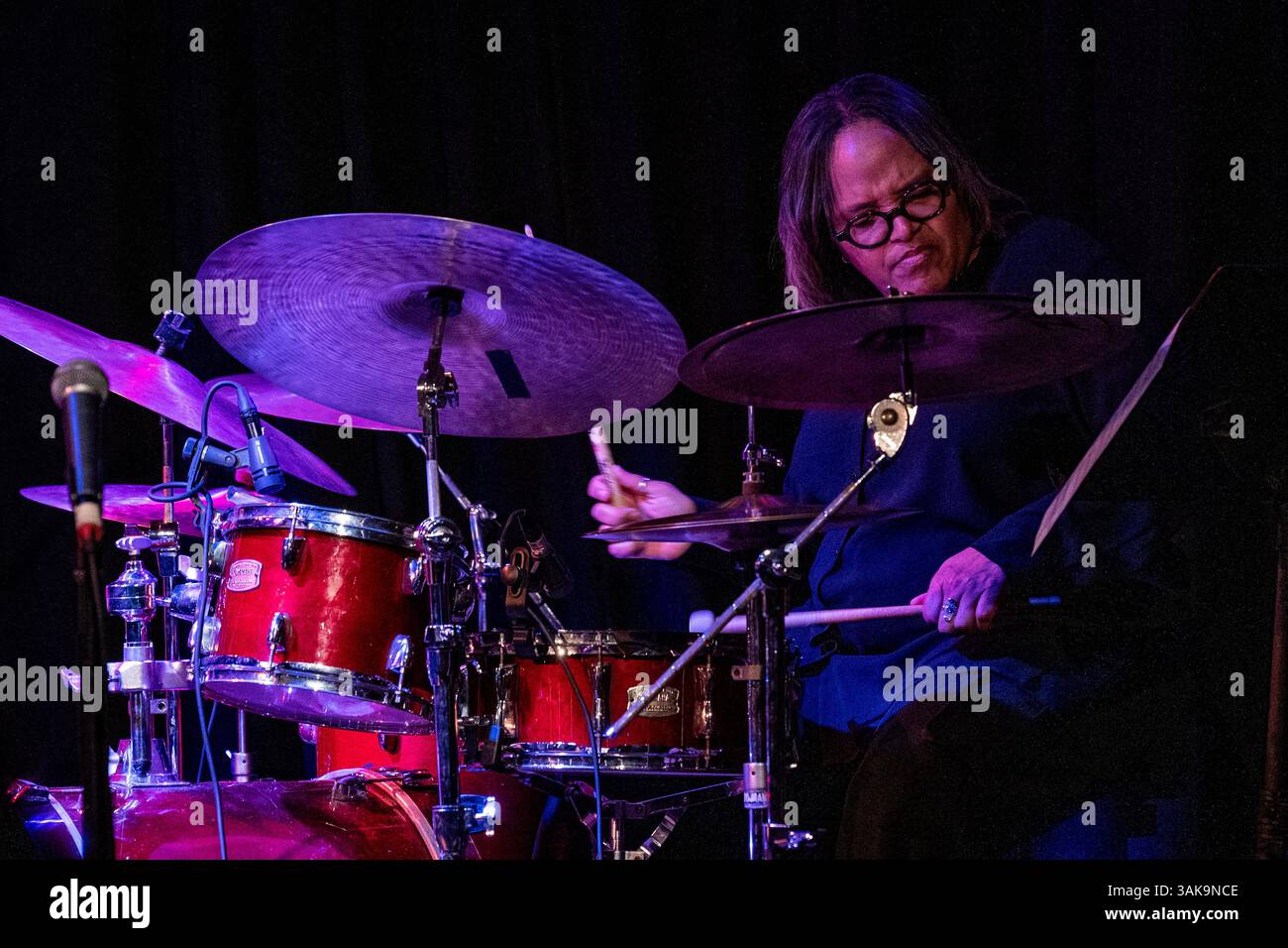 New York, USA. 11th Apr, 2025. Premier jazz drummer Terry Lyne ...