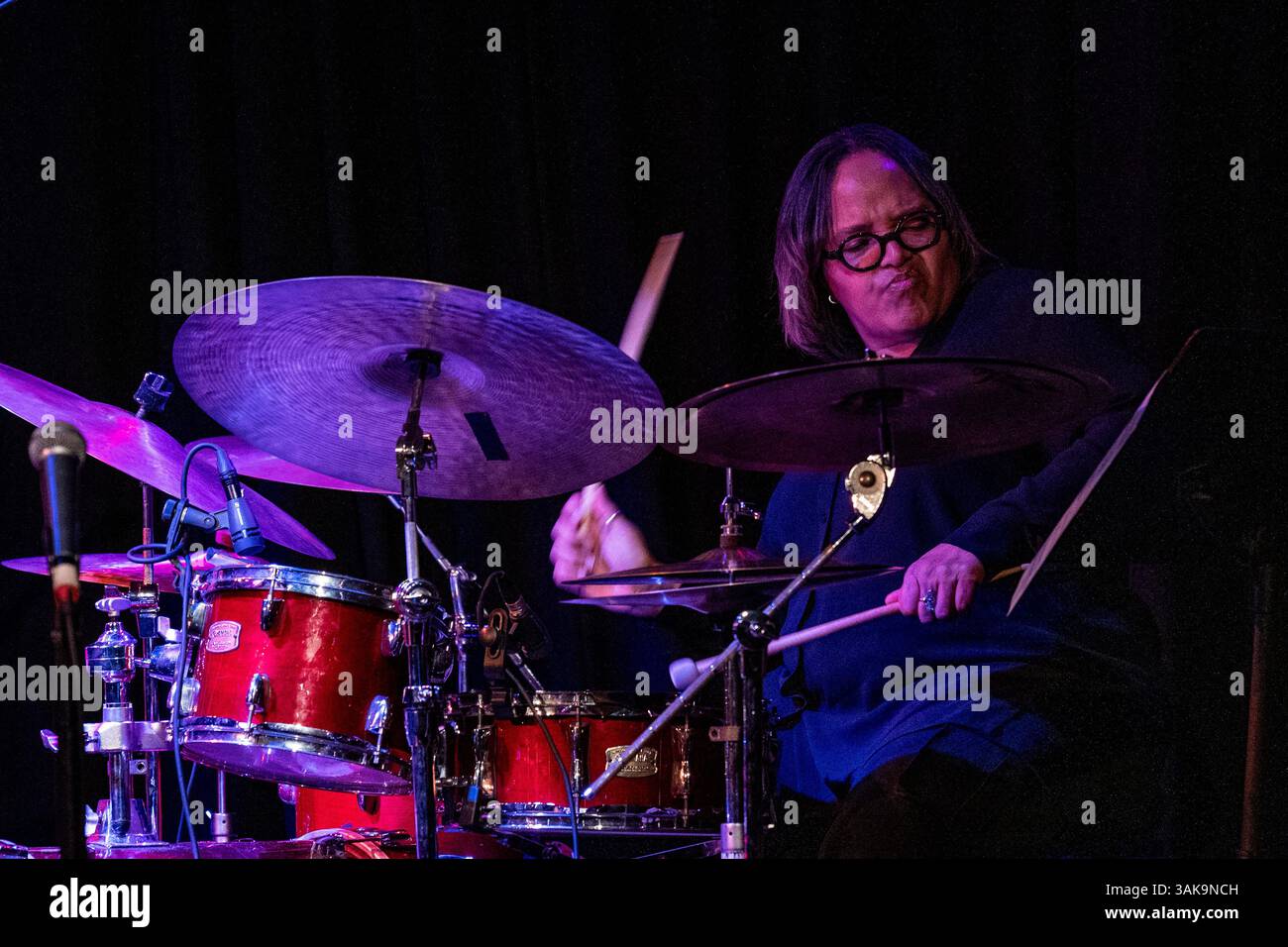 New York, USA. 11th Apr, 2025. Premier jazz drummer Terry Lyne ...