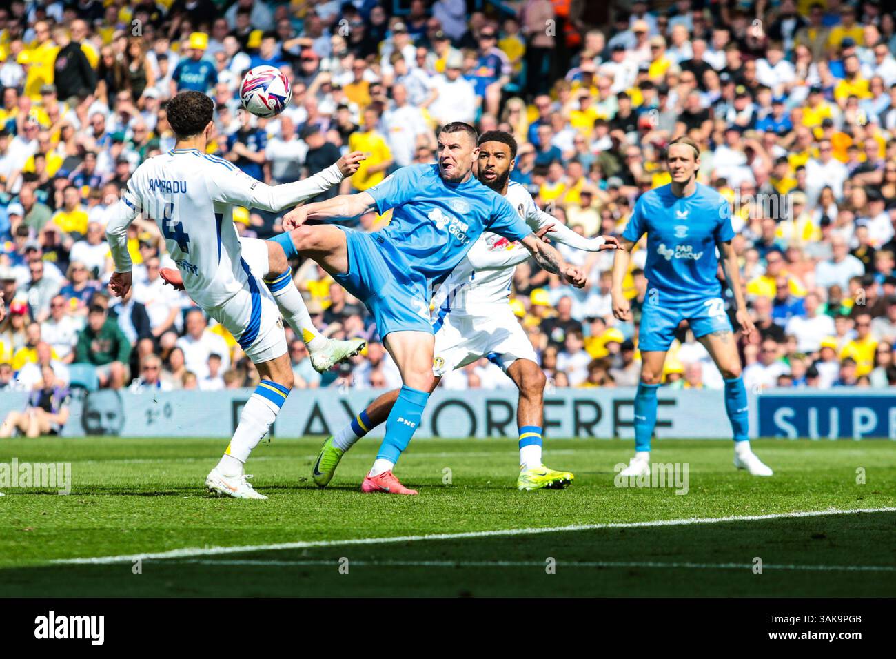 Ryan Ledson of Preston North End shoots on goal during the Sky Bet ...
