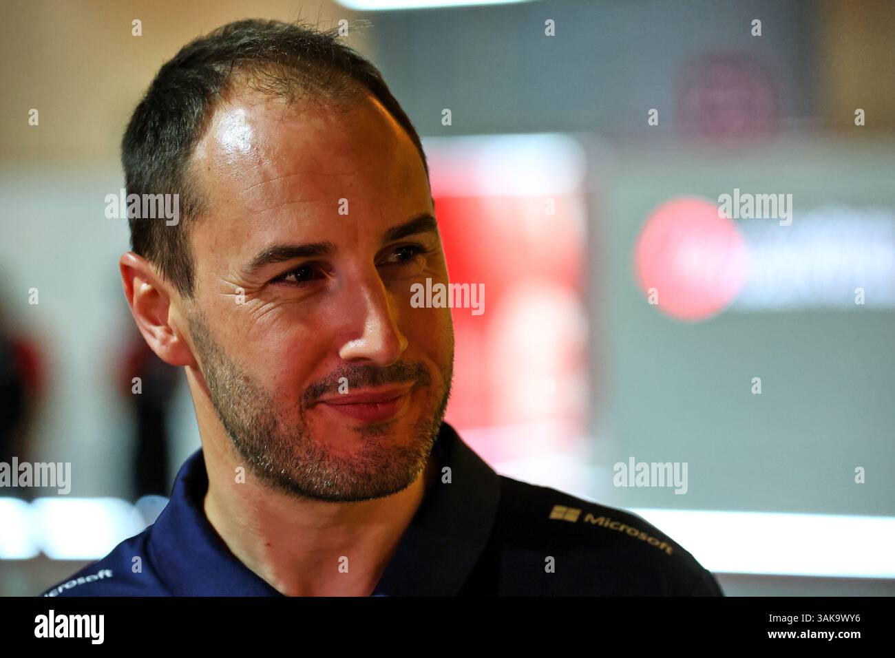 Sakhir, Bahrain. 12th Apr, 2025. Oliver Oakes (GBR) Alpine F1 Team Team ...