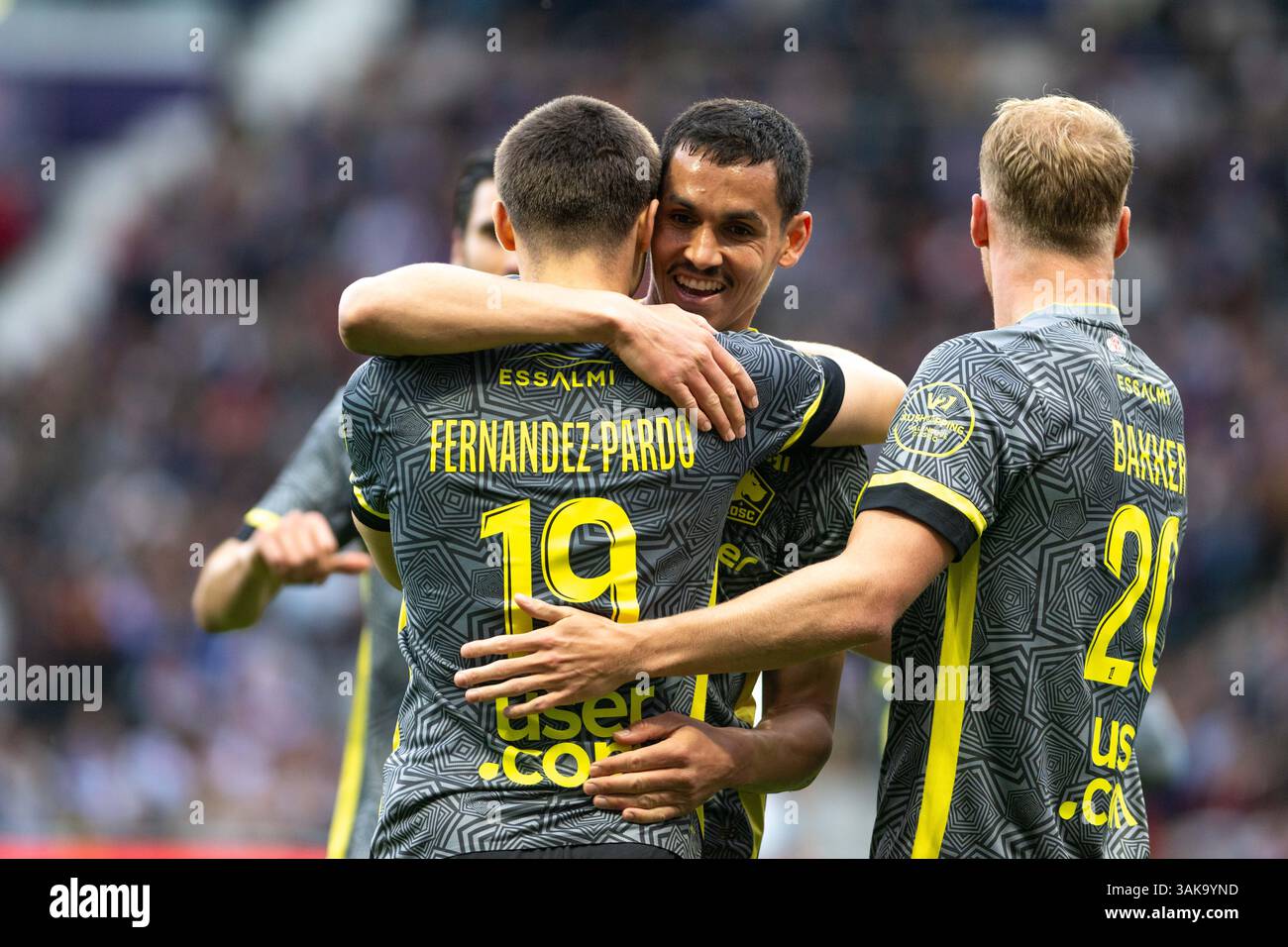 Toulouse, France. 12th Apr, 2025. Mathias Fernandez Pardo and team of ...
