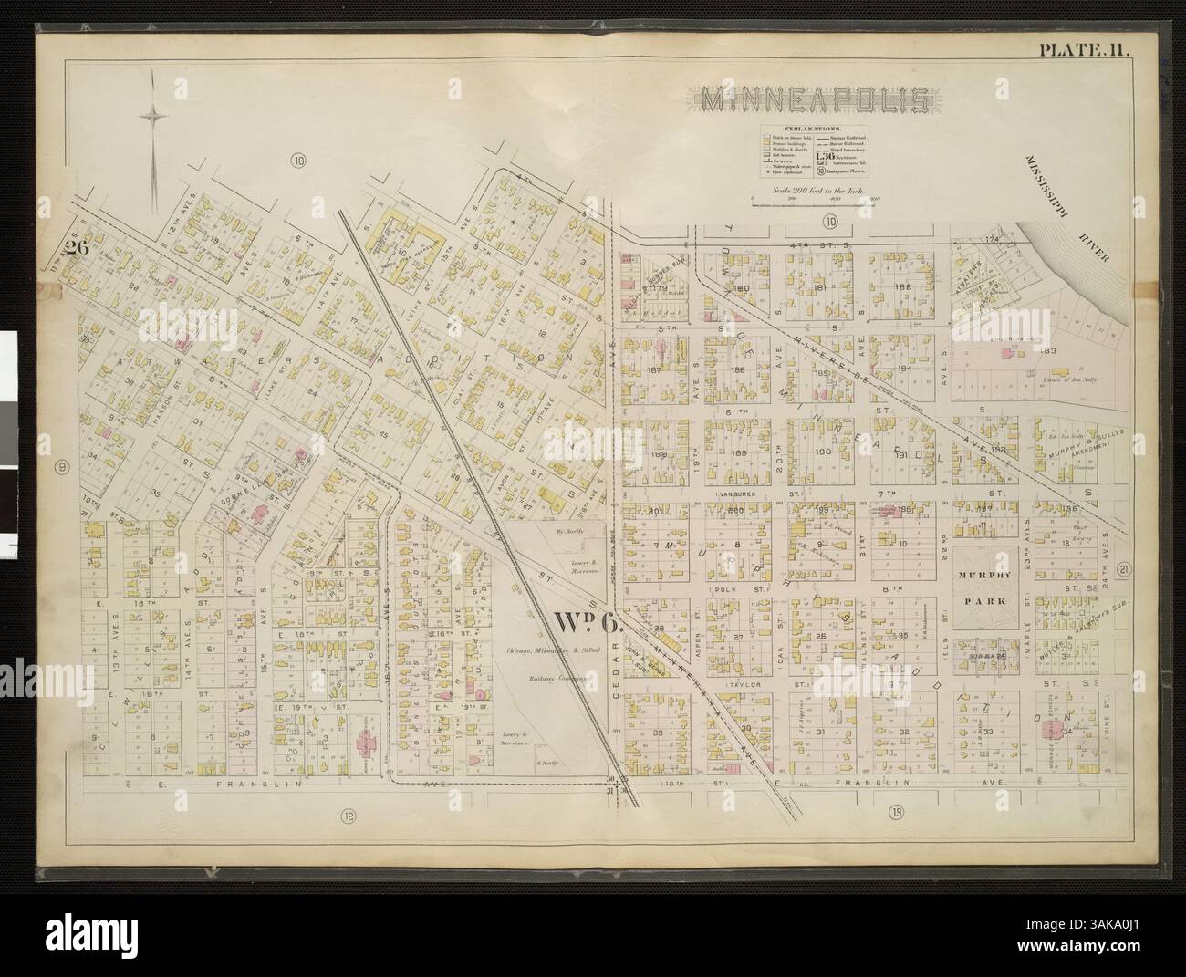 This map includes complete surveys of Minneapolis, showing property ...