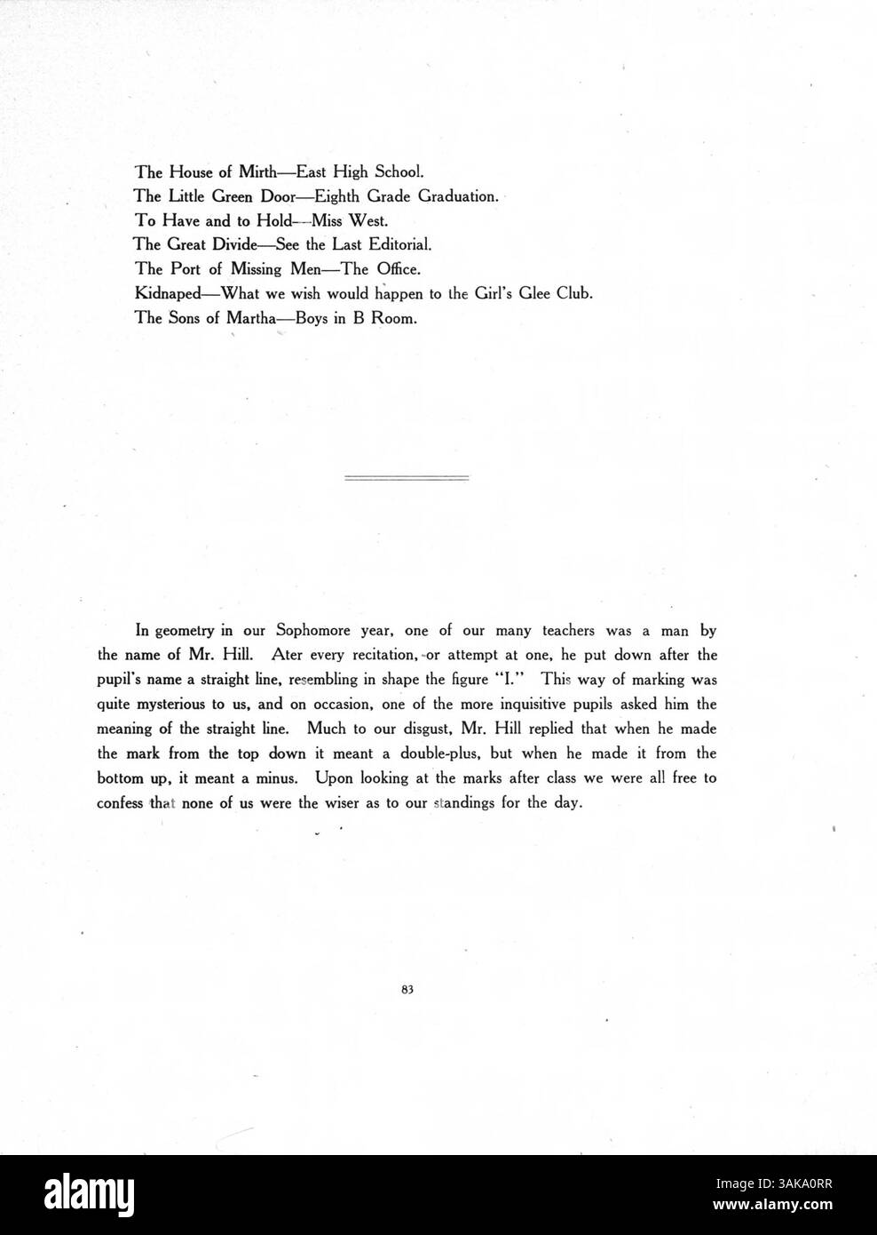 The 1908 Cardinal yearbook from East High School captures the essence ...