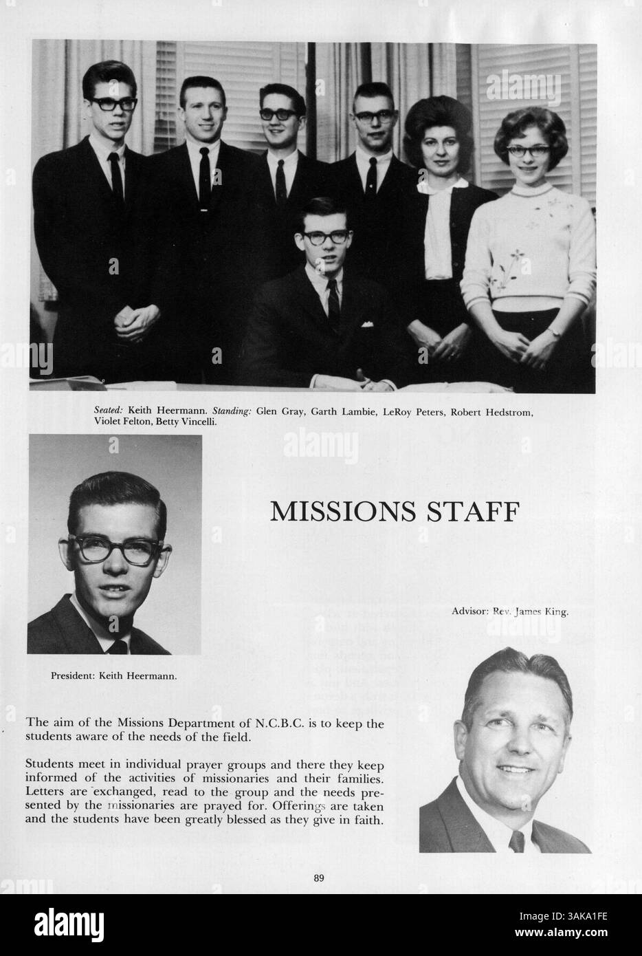 North Central Bible College’s 1965 yearbook captures the highlights of ...