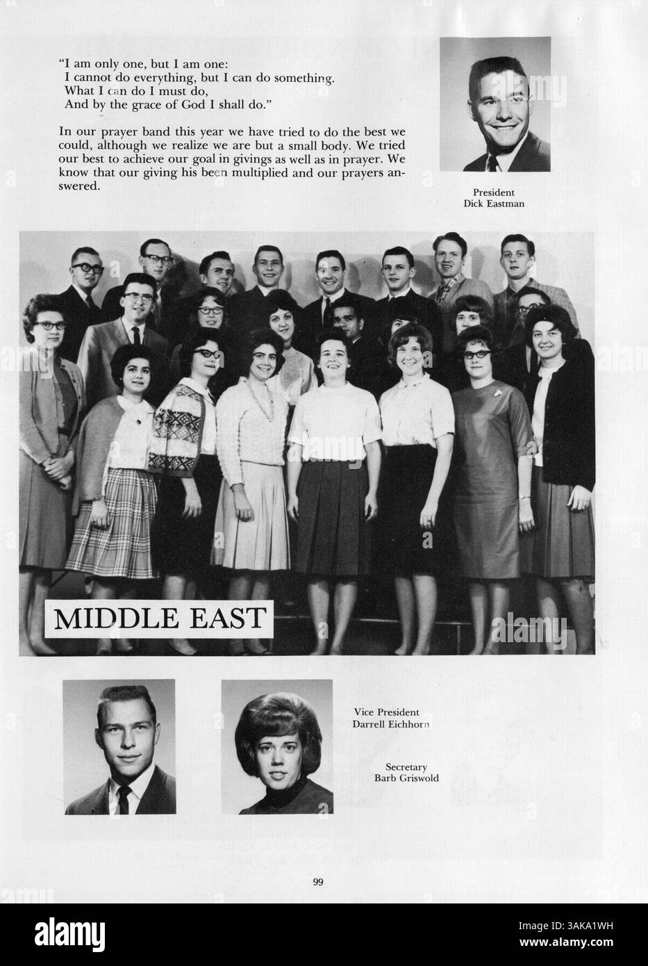 This 1965 yearbook from North Central Bible College reflects the key ...