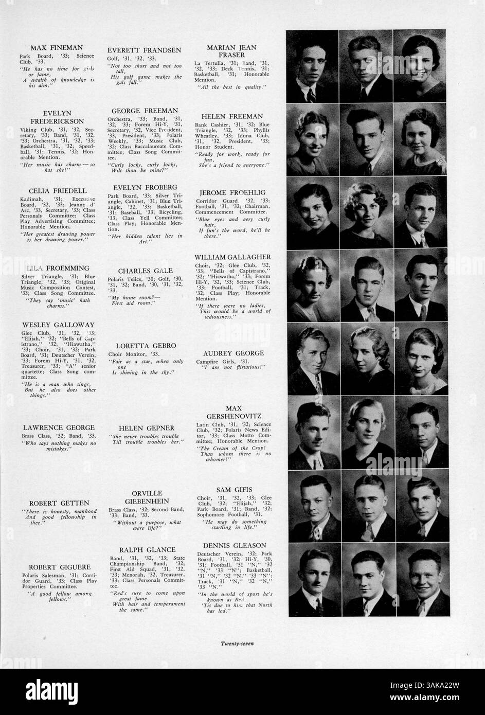 This North High School yearbook for 1933-1934 documents students, staff ...