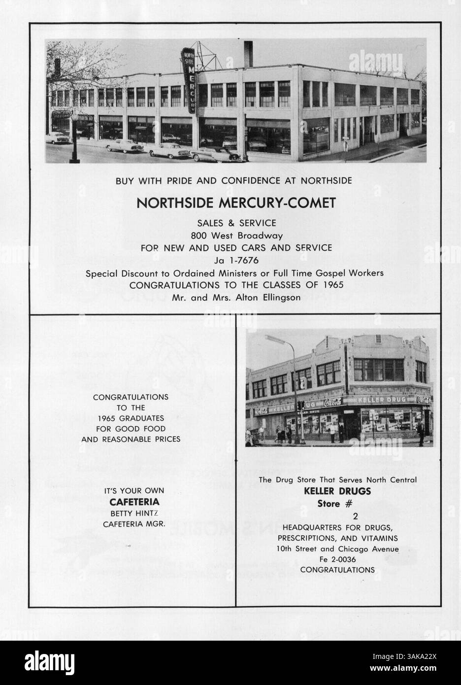 The North Central Bible College Yearbook 1965 features portraits of ...