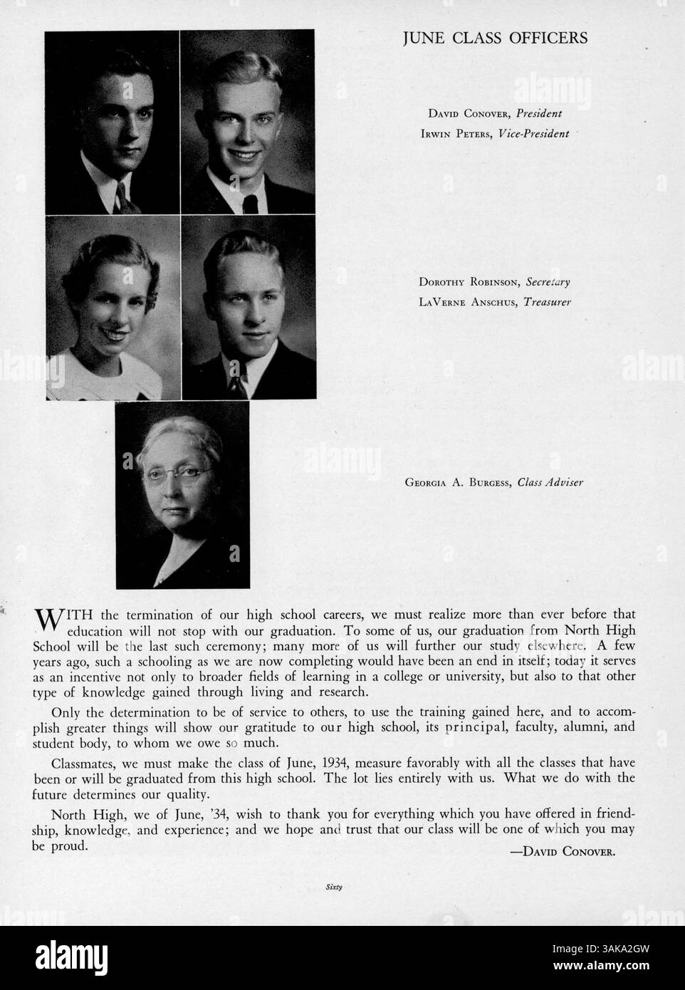 The 1934 Polaris Yearbook from North High captures the school's ...