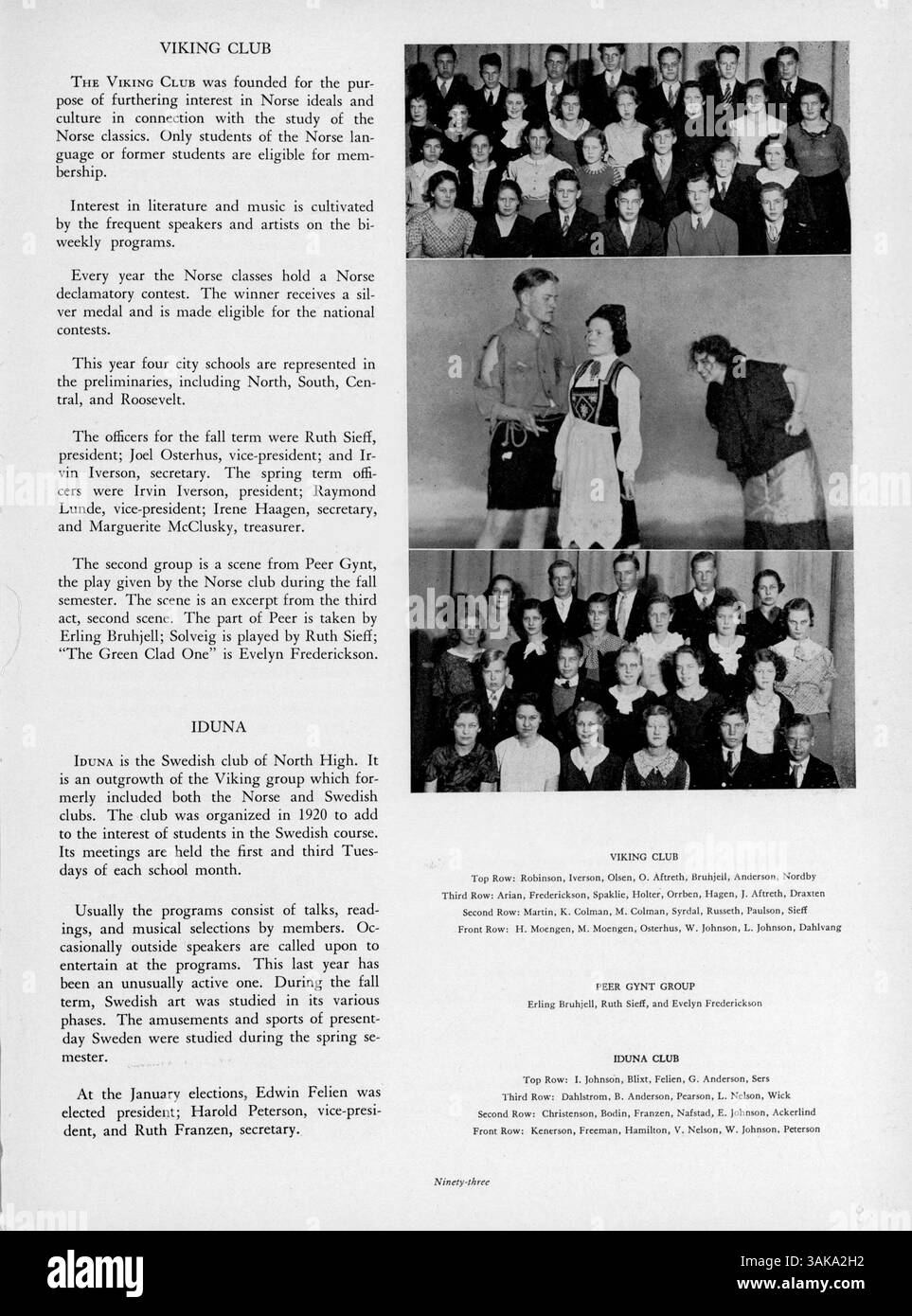 This 1934 North High Yearbook documents the school year’s students ...